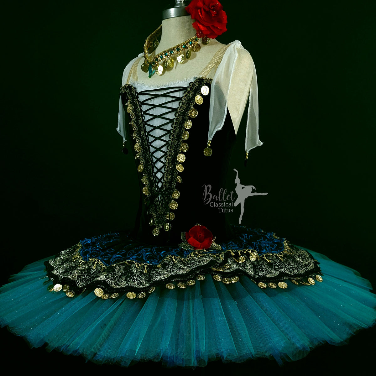 Esmeralda in Teal Professional Ballet Tutu – Classical Tutus