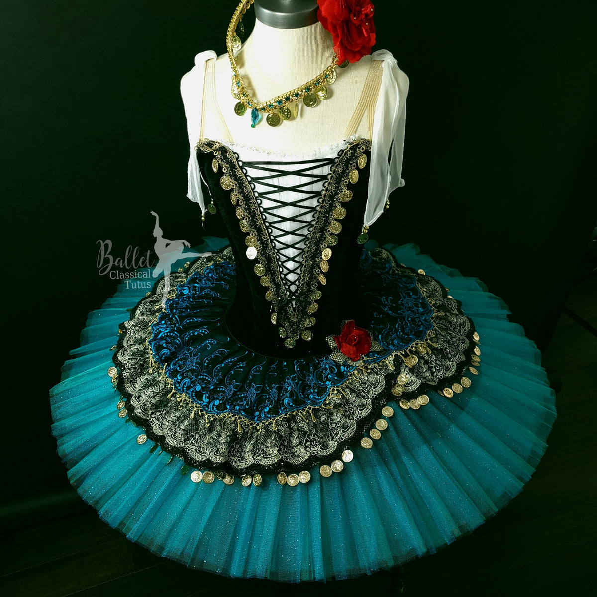 Esmeralda in Teal Professional Ballet Tutu – Classical Tutus